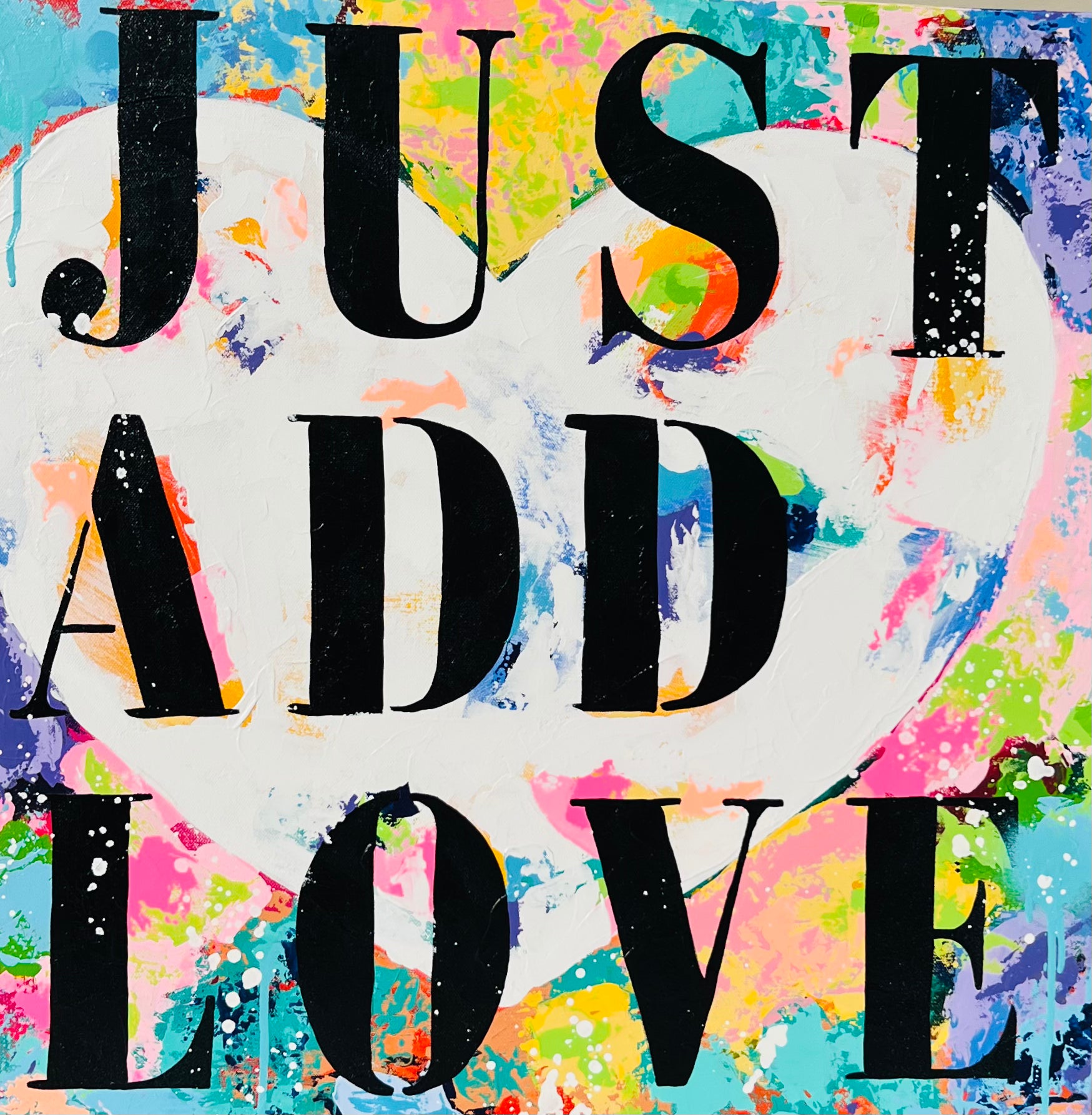 Just Add Love #7 24"x24" – Kate McNamee Art