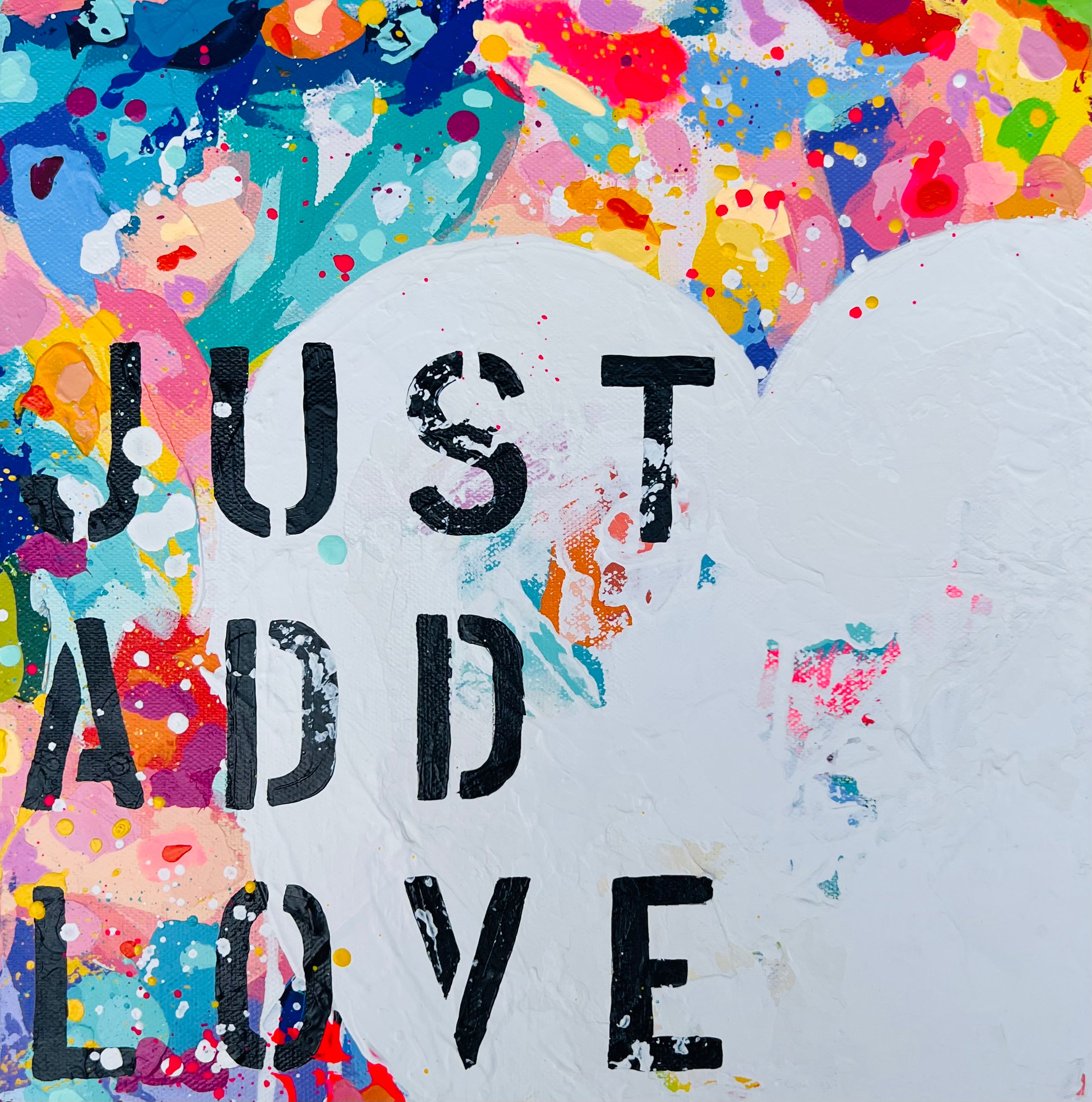 Just Add Love #5 12"x12" – Kate McNamee Art